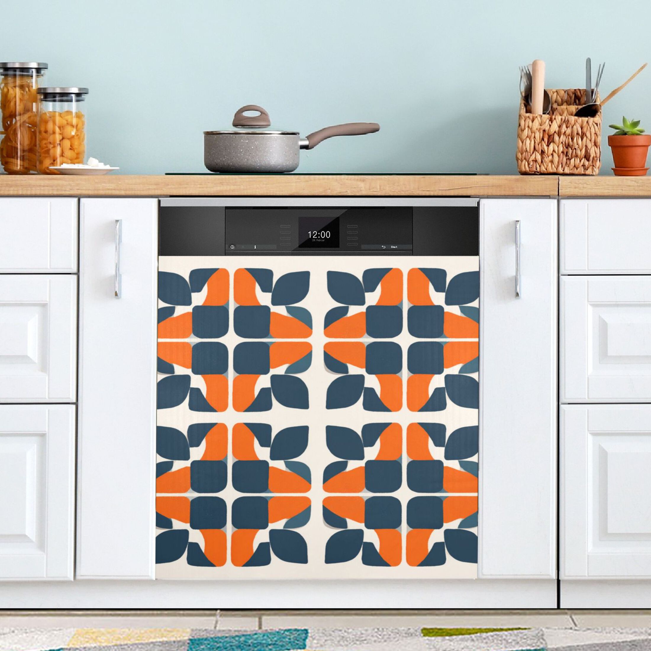 Microwave Washing Machine Stickers for Kitchen Home Decor Modern ...