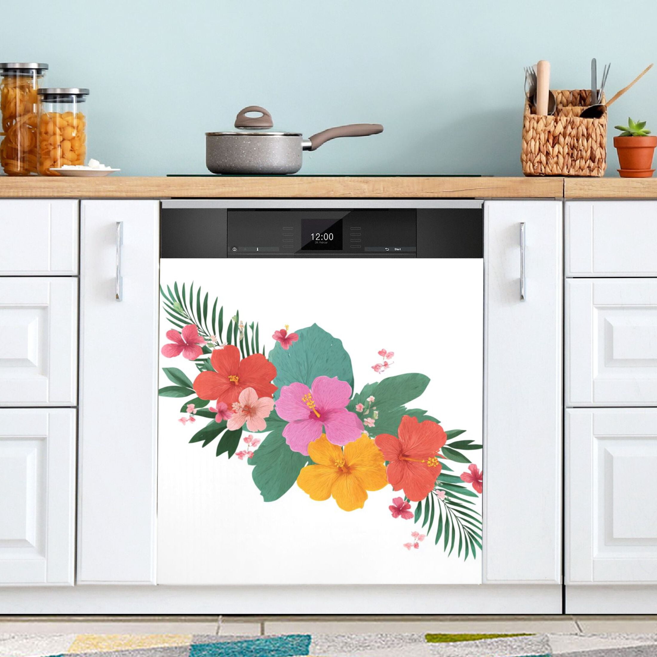 Microwave Washing Machine Stickers for Kitchen Home Decor The Bright ...