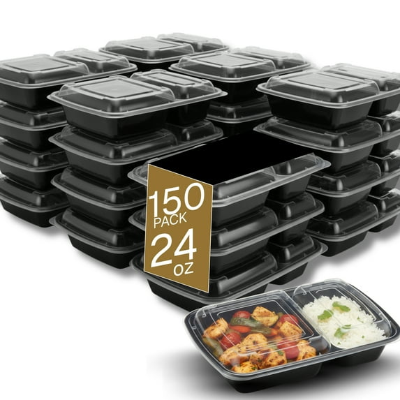 Microwaveable Compartmental Container (Rectangular) with Lid 2 ...