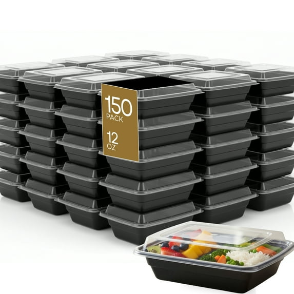 Microwaveable Container (Shallow) with Lid, 12oz - Walmart.com