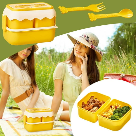 Microwaveable Lunch Box with Lid BPA Free Leakproof Food Storage ...