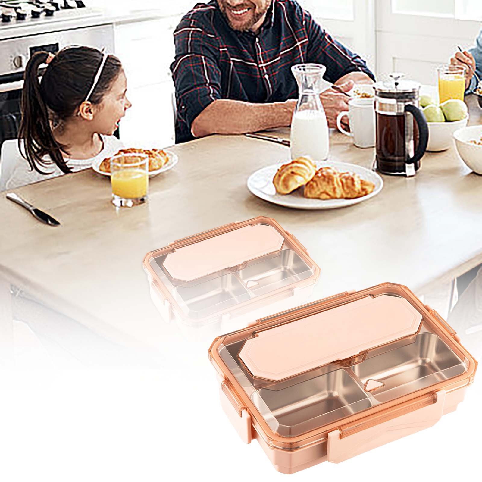 Microwaveable Lunch for Students and Workers with Detachable Partition ...