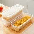 Microwaveable Pasta Cooking Box with Drain Hole Noodle Storage Box ...