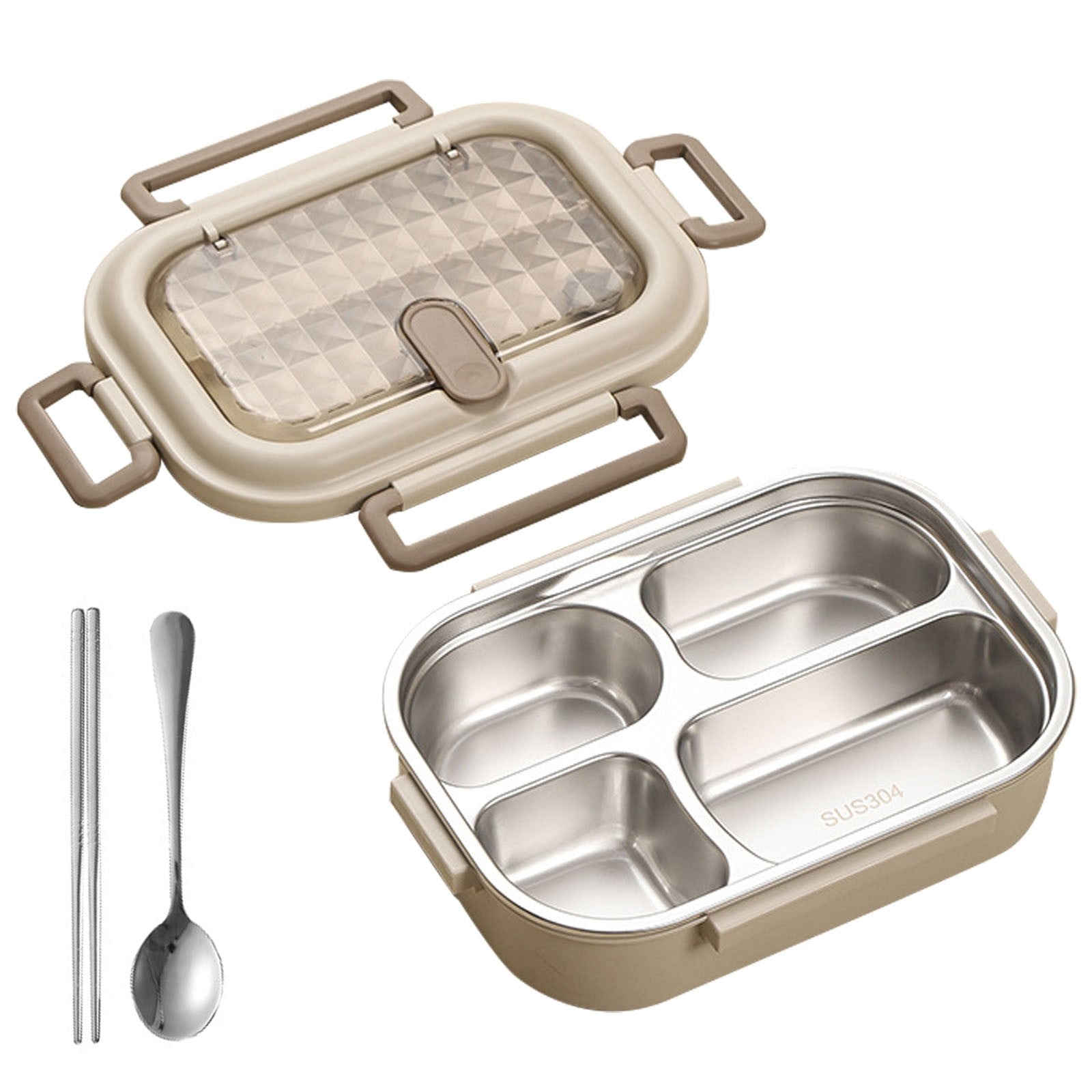 Microwaveable Stainless Steel Insulated Bento Box, Lunch Box Containers ...