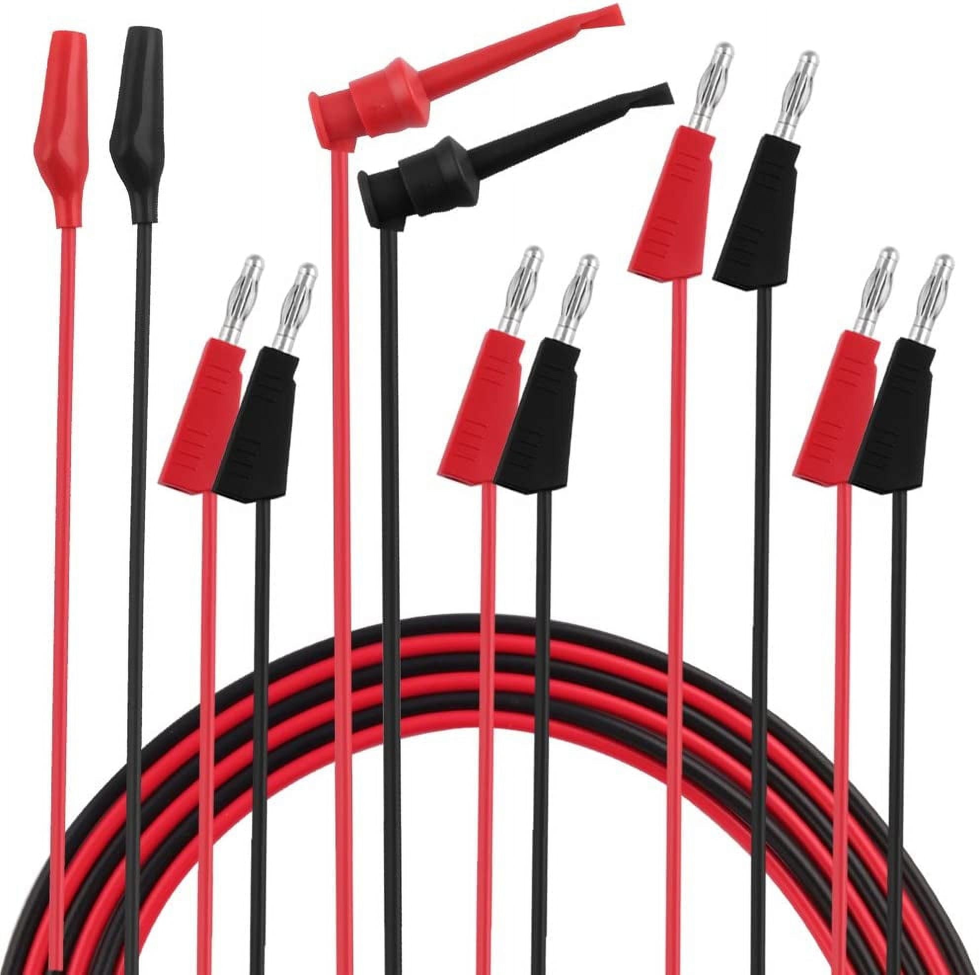 D-FantiX Multimeter Leads, Electrical Test Lead Kit - Banana to ...