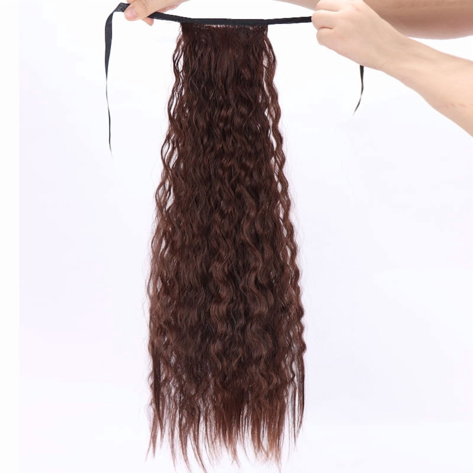Mictong lifelike synthetic fake ponytail, 17.78 inch lifelike extended ...