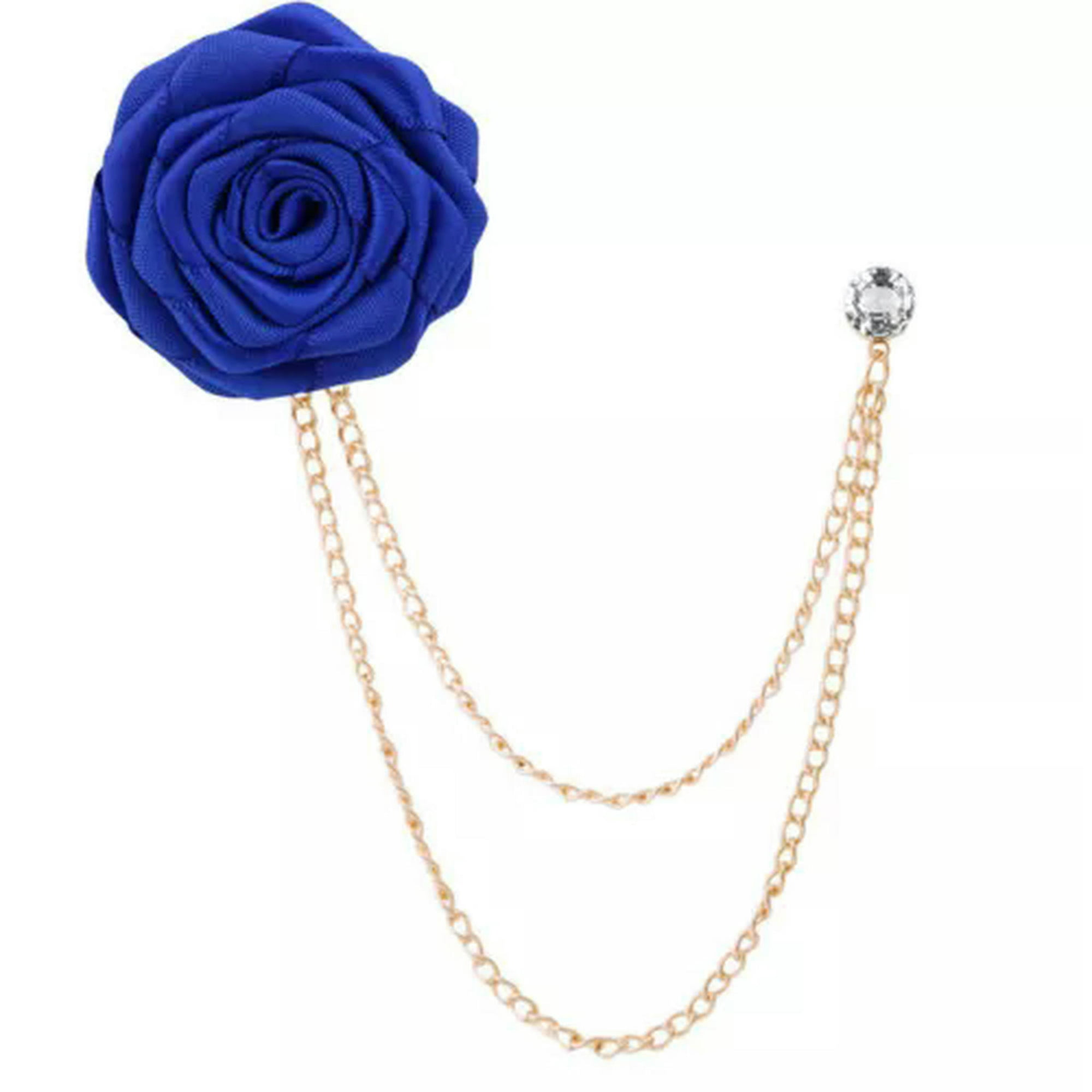 Mictong men's fabric brooch, rose lapel pin, wedding chest flower, suitable for fashionable ...