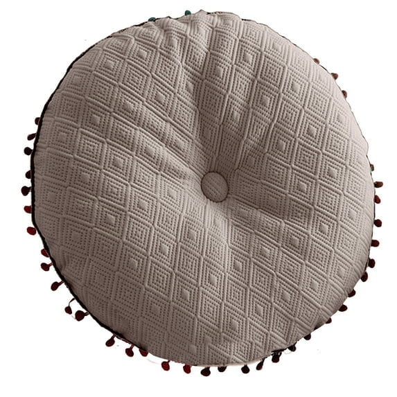 Mictong tassel round cushion ball pillow, good resilience, solid color ...