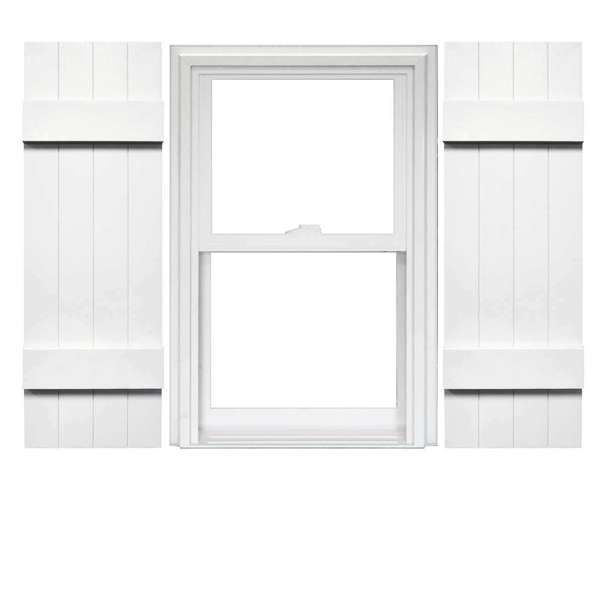 Mid America 4 Board and Batten Joined Vinyl Shutters (1 Pair) In Stock Now - Walmart.com