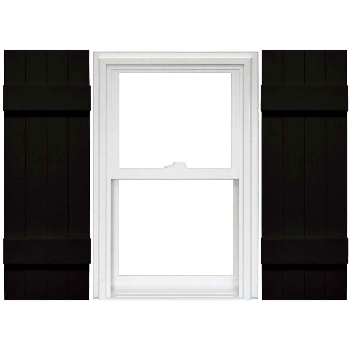 Mid America 4 Board and Batten Joined Vinyl Shutters (1 Pair) In Stock ...