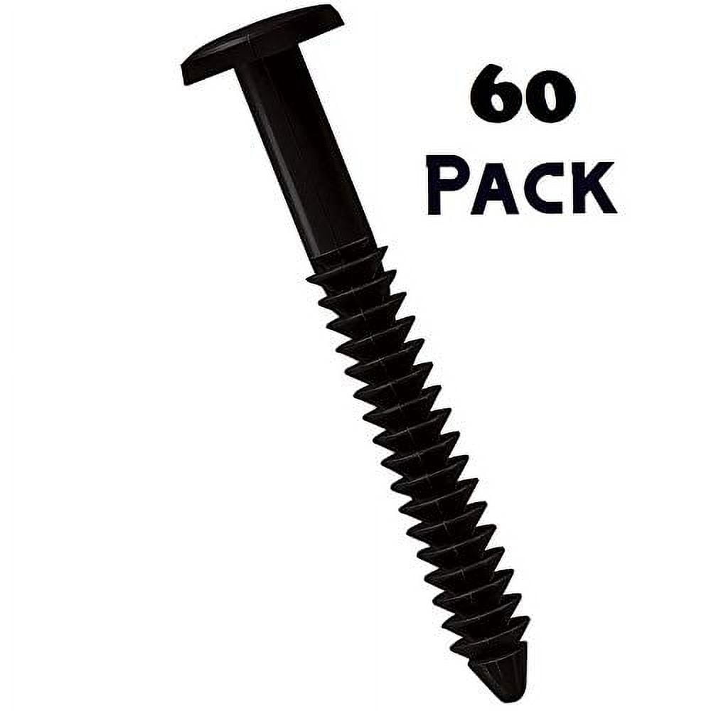 Mid America Black 3" Shutter Lok Peg Fasteners 60 Pack Spikes Longer ...