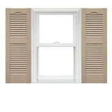 Mid America Open Louver Vinyl Shutters 14.5 Inch Width (1 Pair) In ...