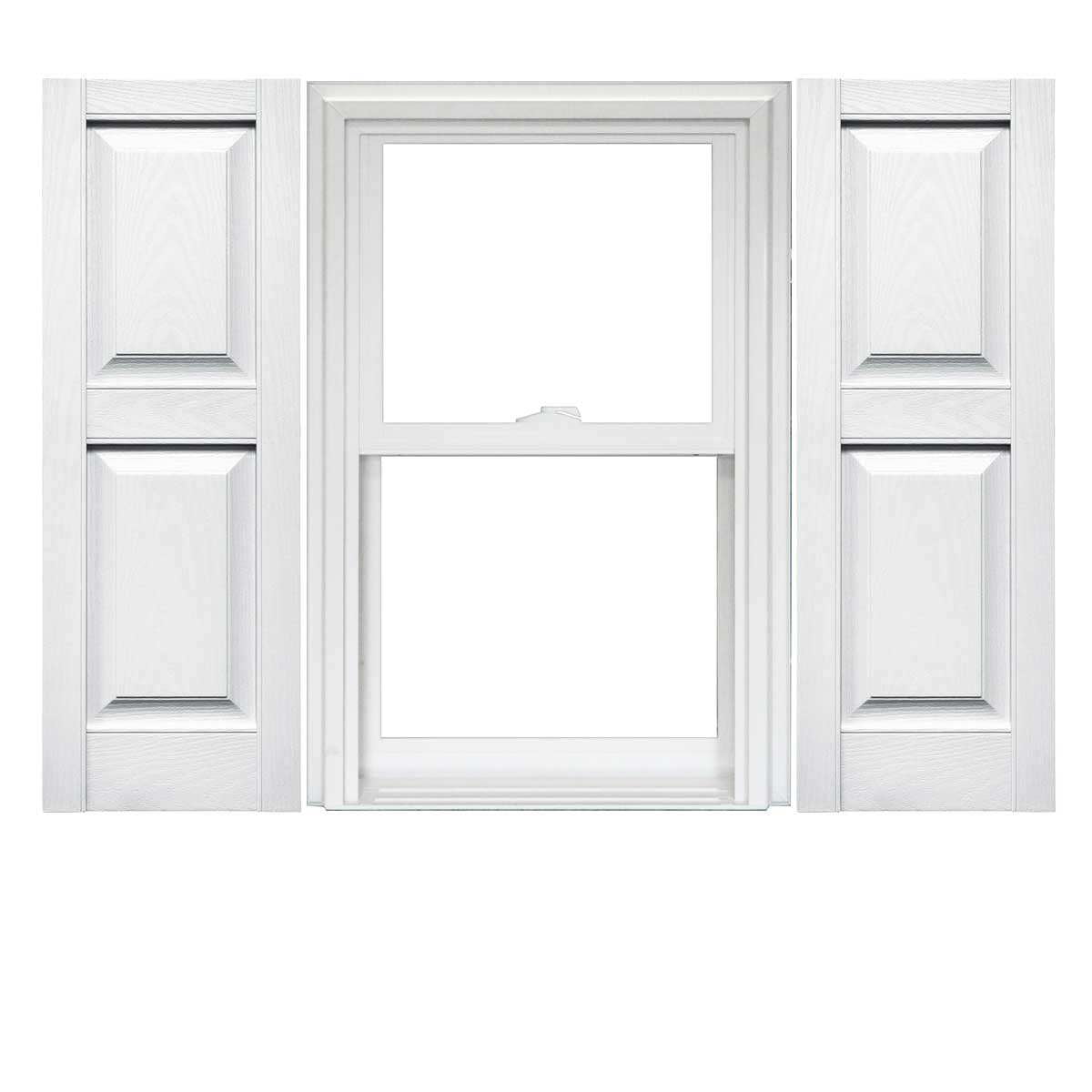 Mid America Raised Panel Shutters 14 3/4 Inch Width (1 Pair) - Walmart.com