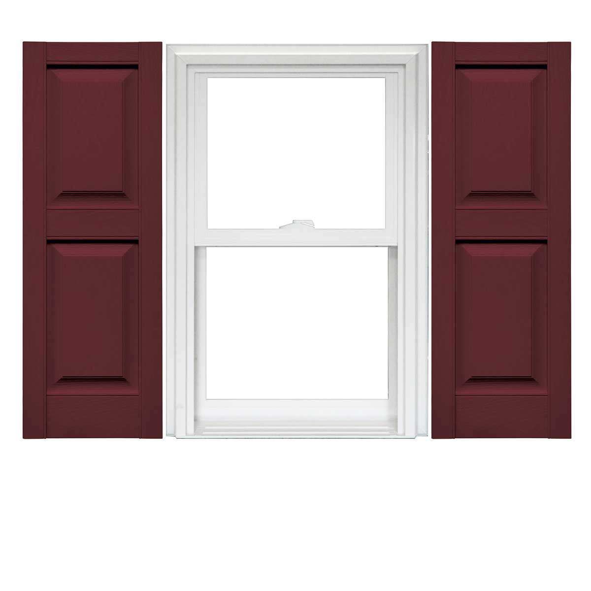 Mid America Vinyl Raised Panel Window Shutters (1 Pair) - Walmart.com