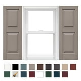 Mid America Raised Panel Vinyl Shutters (1 Pair) In Stock Now - Walmart.com