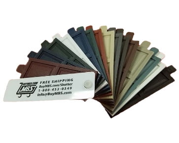 Mid America Shutter Samples 16 Color Options - Walmart.com
