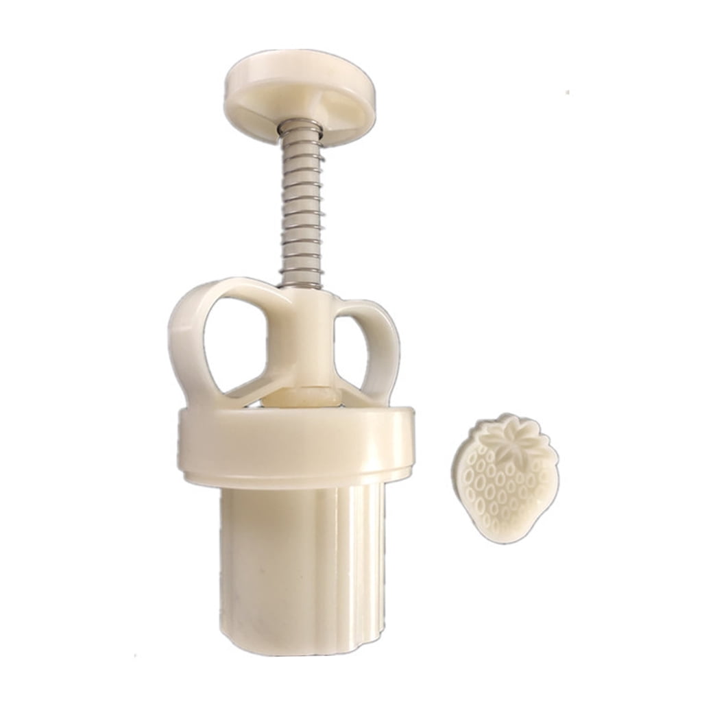 Mid Autumn DIY Hand Press Strawberry Cookie Stamp Pastry Tool Mooncake ...