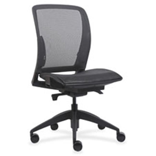 Mid-Back Chair with Mesh Seat & Back - Black - Walmart.com