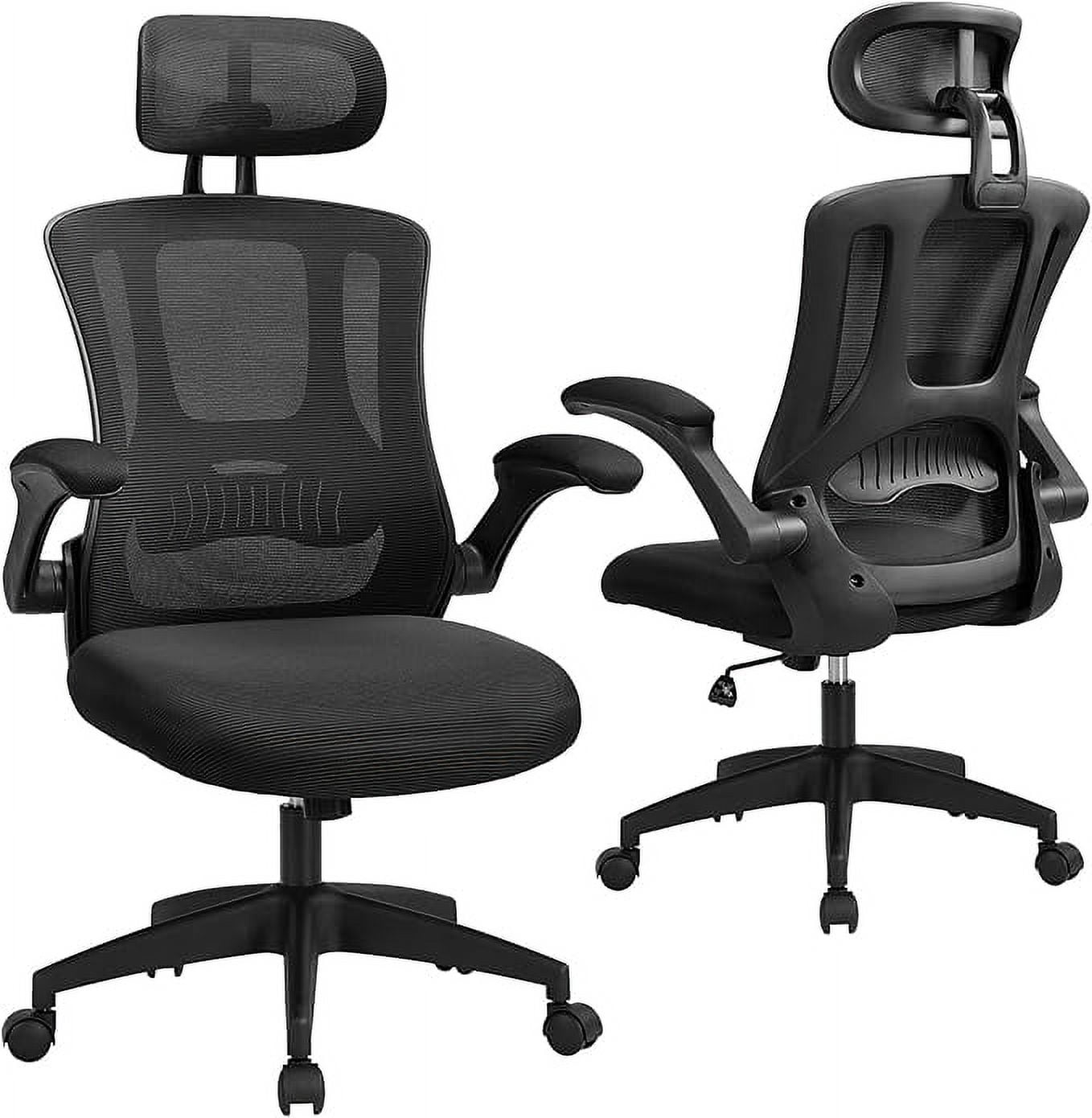 Mid-Back Ergonomic Office Chair - Comfortable Mesh Computer Chair with ...