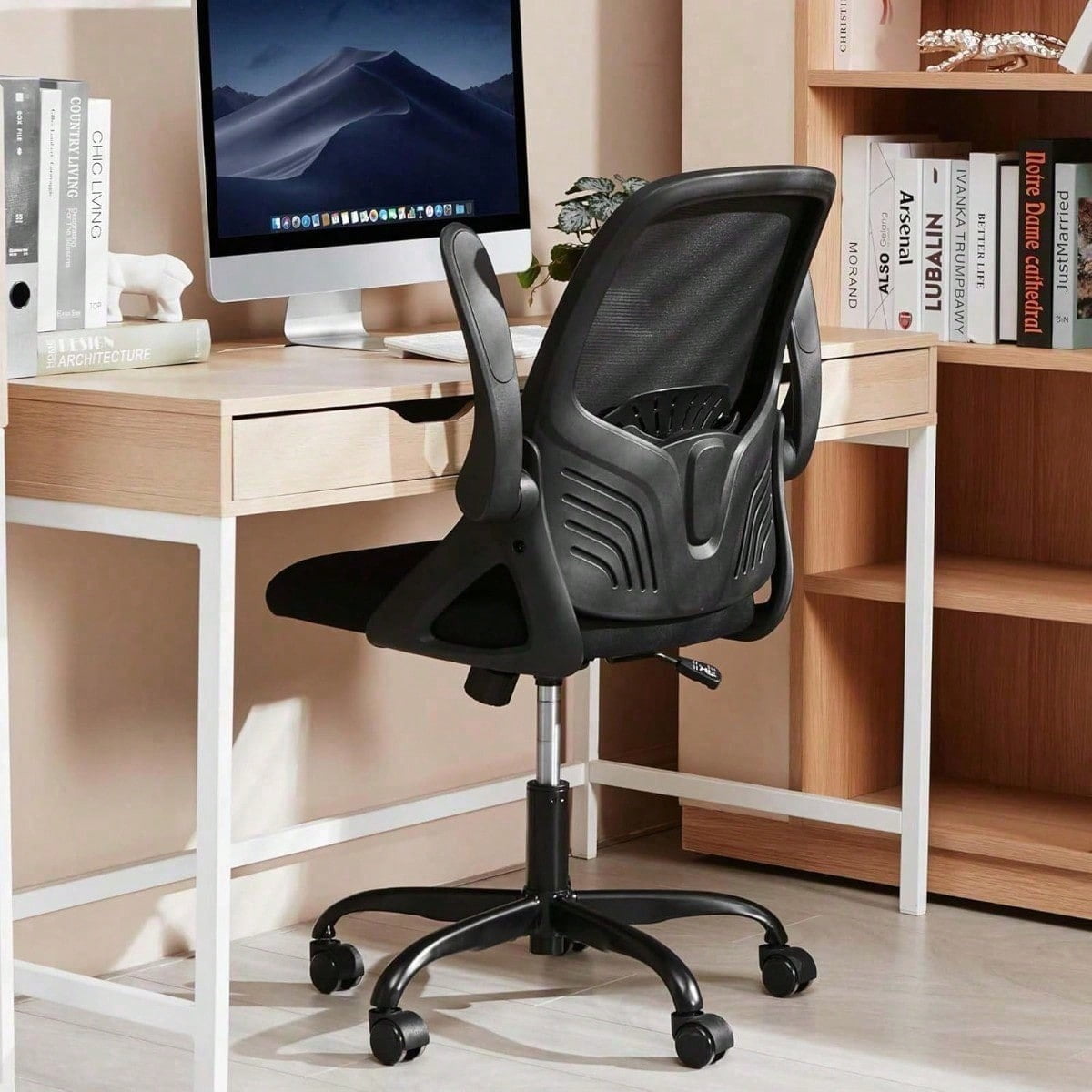 Mid-Back Ergonomic Office Chair - Comfortable Mesh Computer Chair with ...