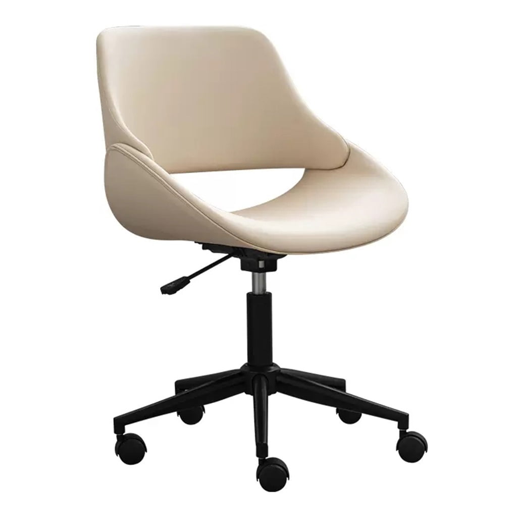Mid-Back Ergonomic Office Desk Chair Modern Upholstered Computer Chair ...