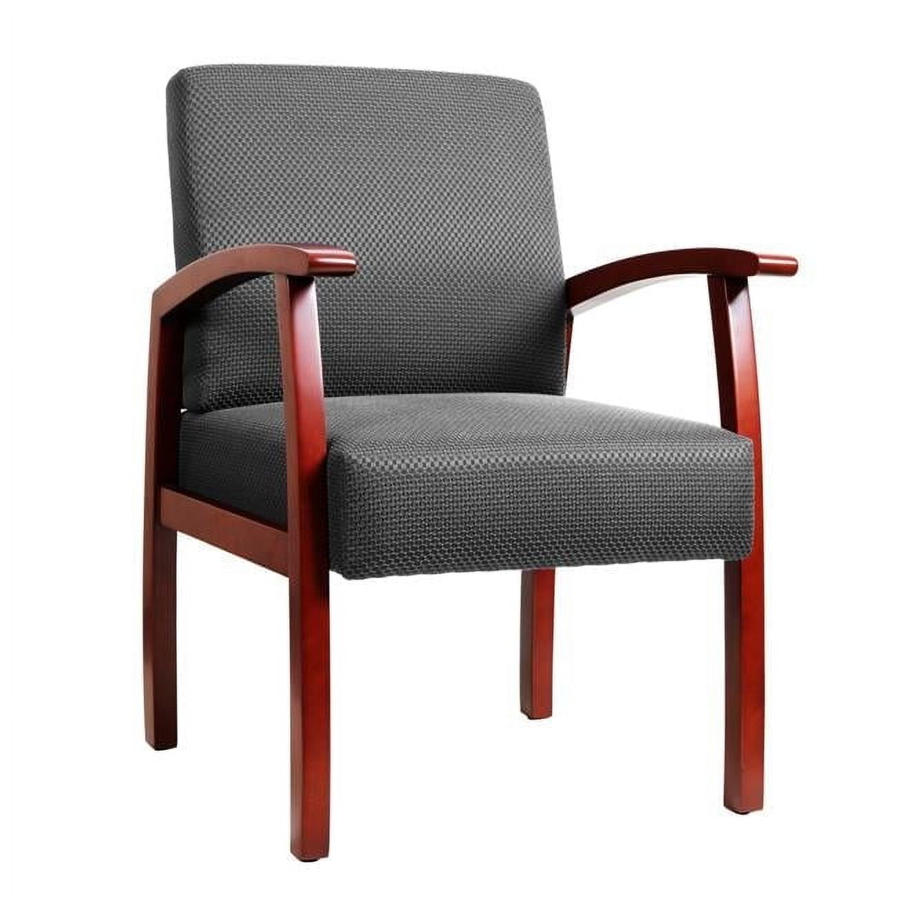 Mid Back Fabric Guest Chair - Cherry - Walmart.com
