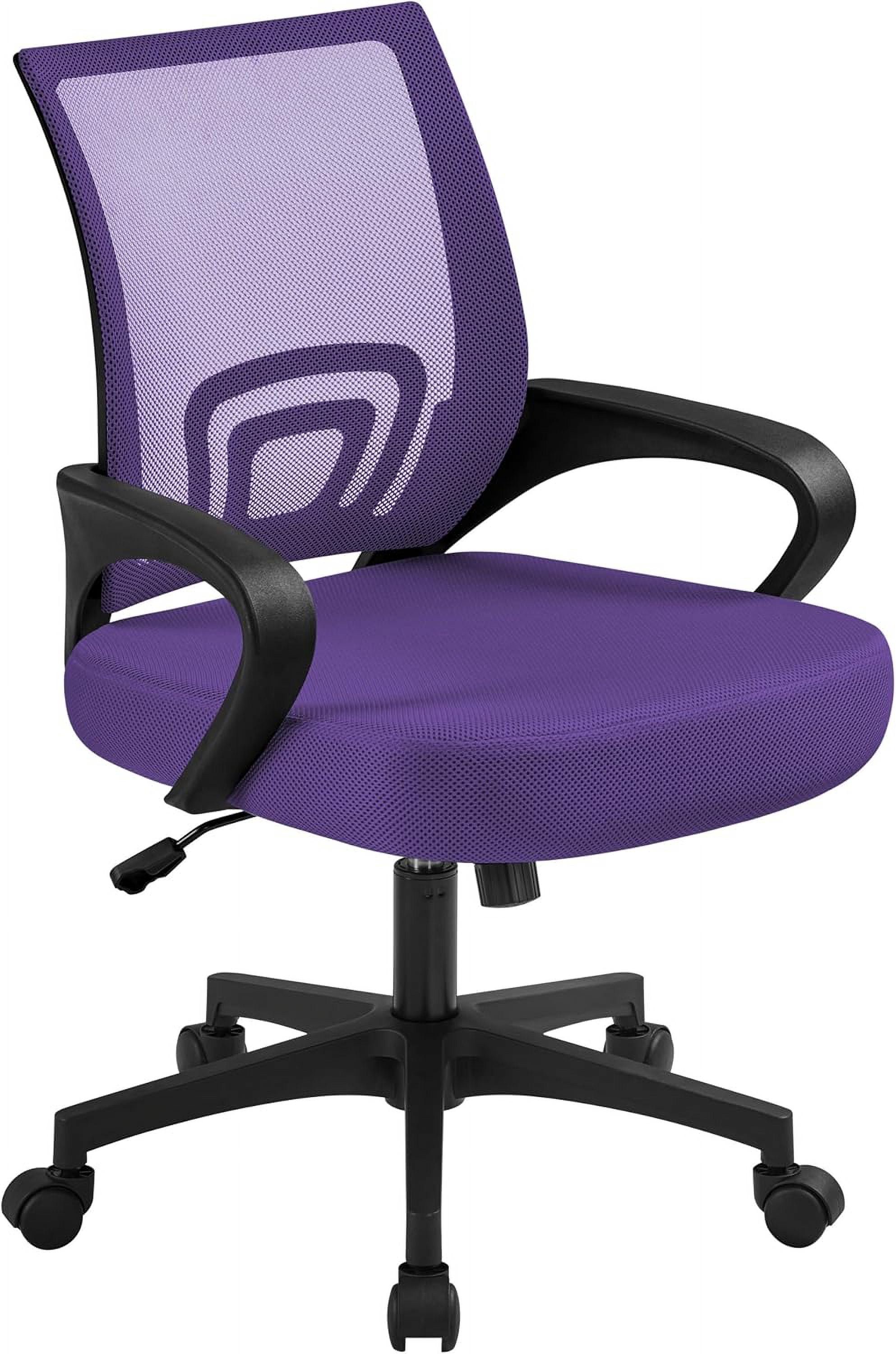 Mid-Back Mesh Office Chair Adjustable Ergonomic Computer Task Chair ...