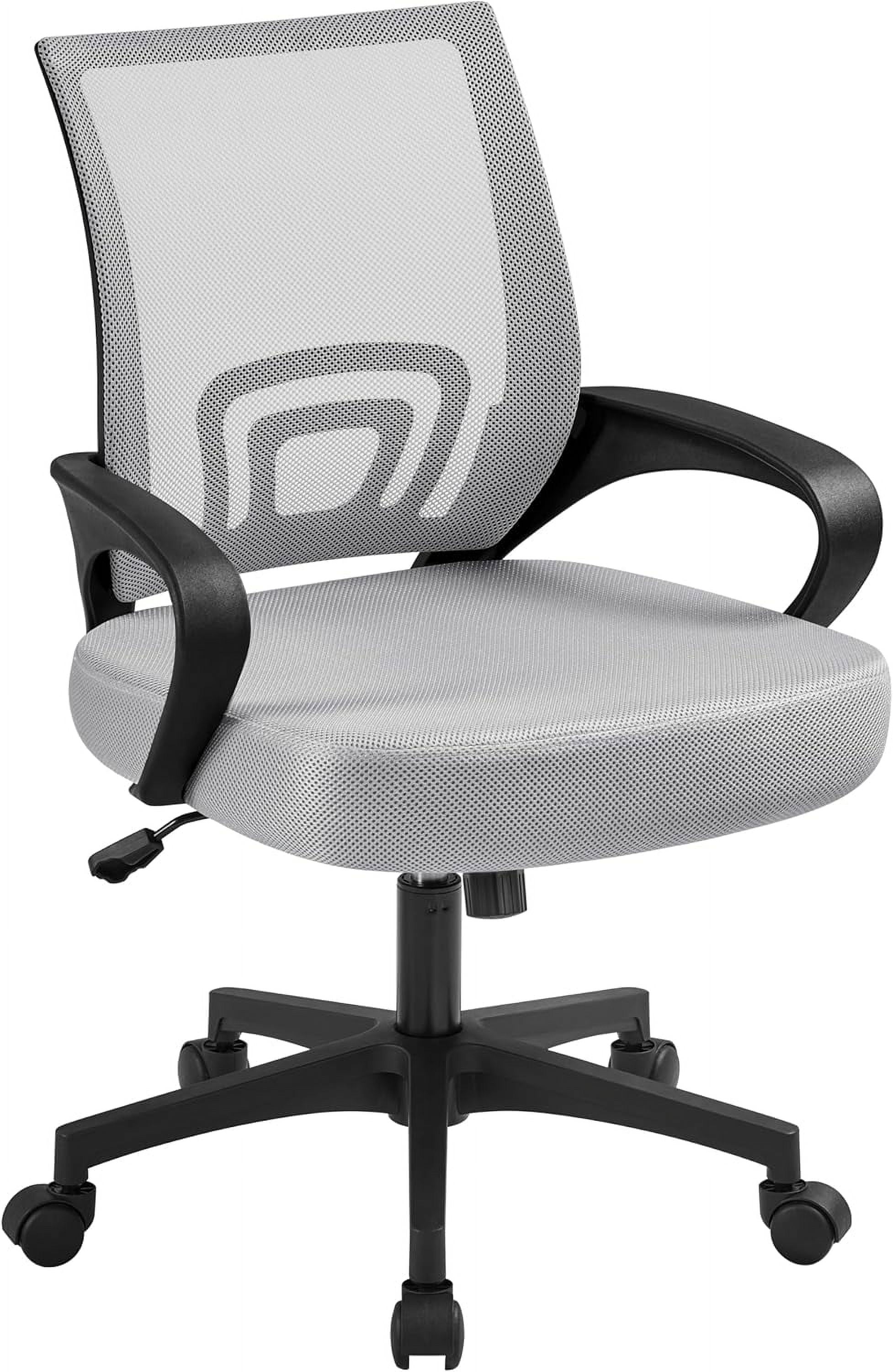 Mid-Back Mesh Office Chair Adjustable Ergonomic Computer Task Chair ...