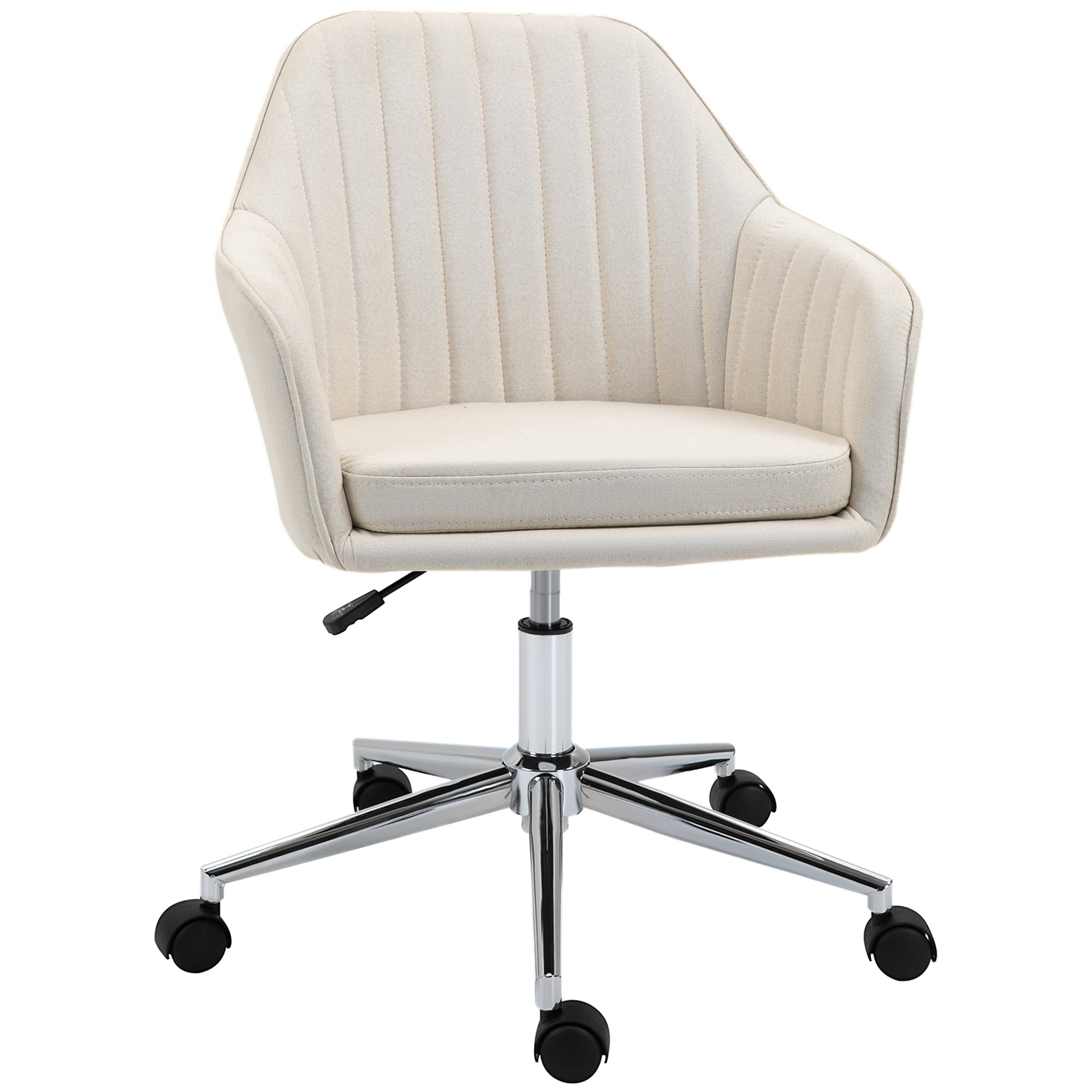 Mid-Back Task Chair, Fabric Home Office Chair, Swivel Desk Chair with ...