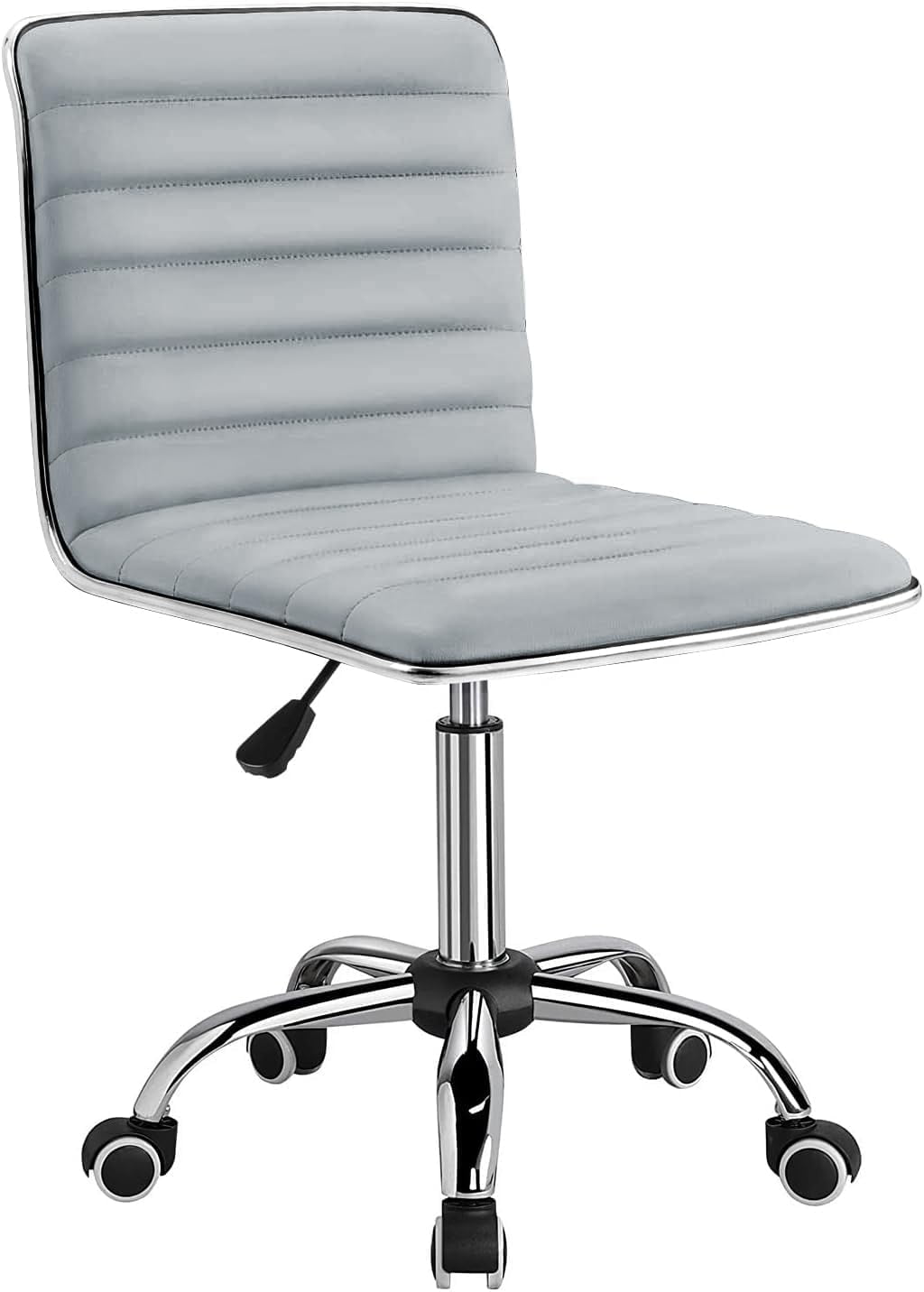 Mid Back Task Chair,Low Back Leather Swivel Office Chair,Computer Desk ...