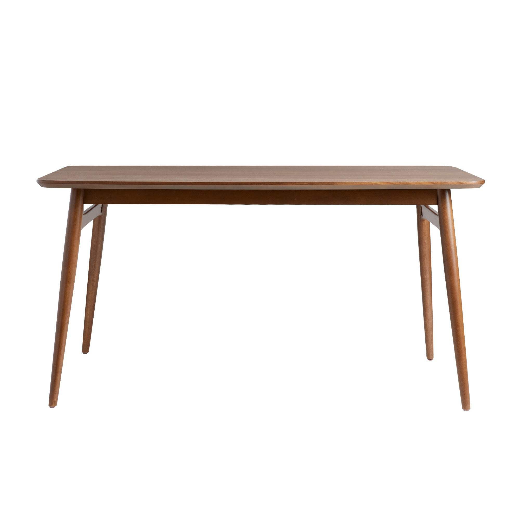 Mid Century 59" Modern Wood Tapered Legs Dining Table, Walnut Walnut ...
