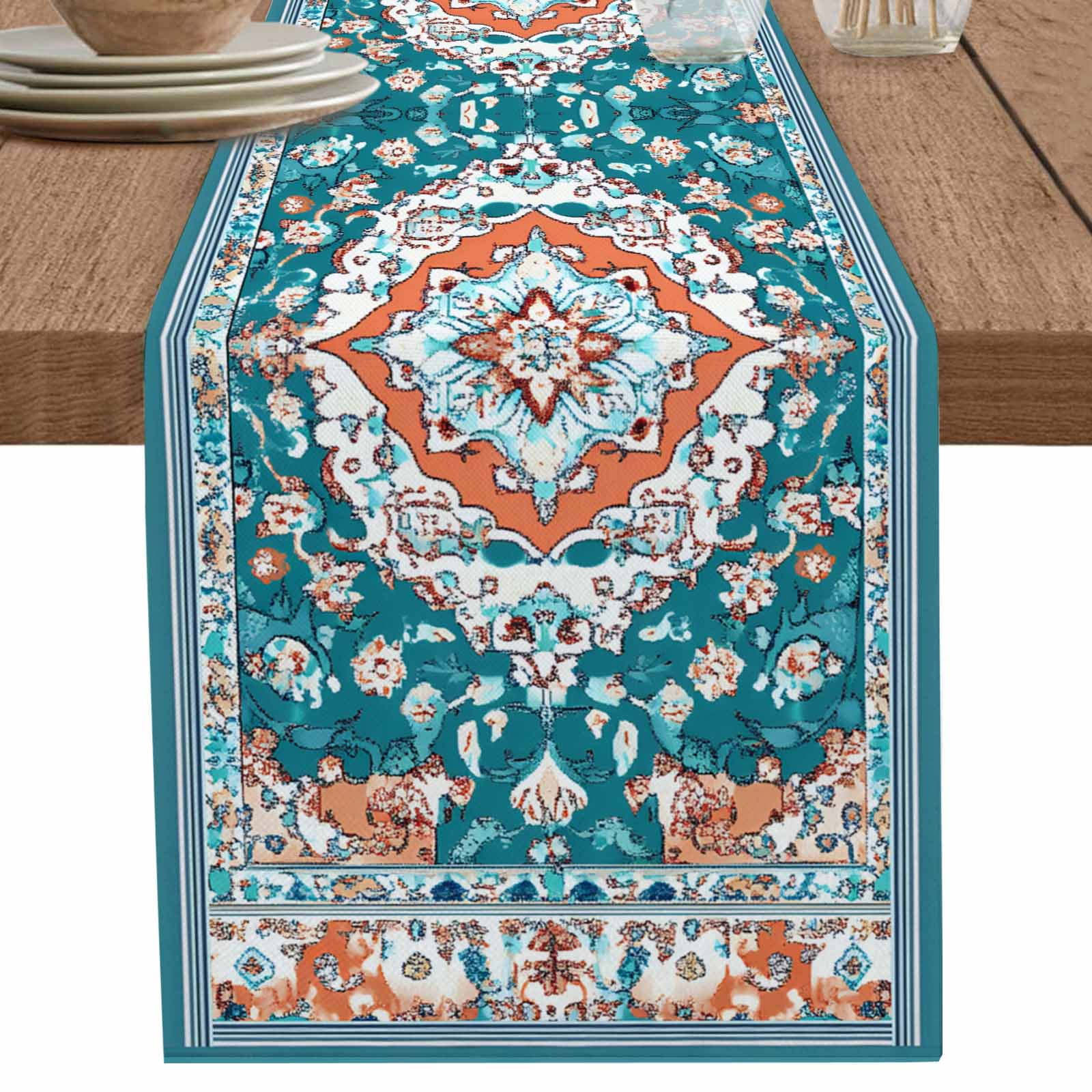 Mid Century Abstract Minimalist Boho Table Runner-36 Inch Long ...