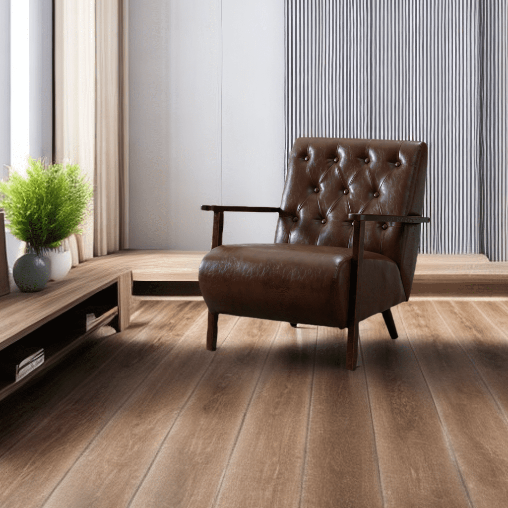 Mid Century Accent Chair, Modern Upholstered Arm Chair with Tufted ...