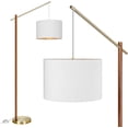 Mid-Century Arc Floor Lamp (68") - Dimmable Adjustable Corner Lamp with ...