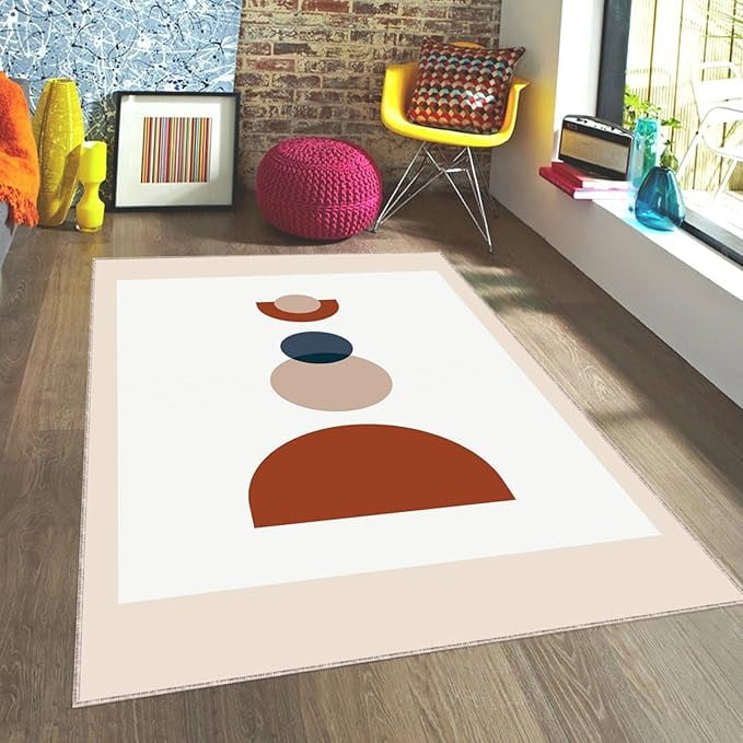 Mid Century Area Rugs, Modern Light Luxury Style Rugs Floor Carpet ...