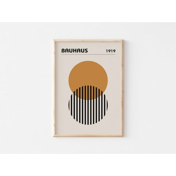 Mid-Century Art Print, Bauhaus Exhibition Minimalist Wall Art ...
