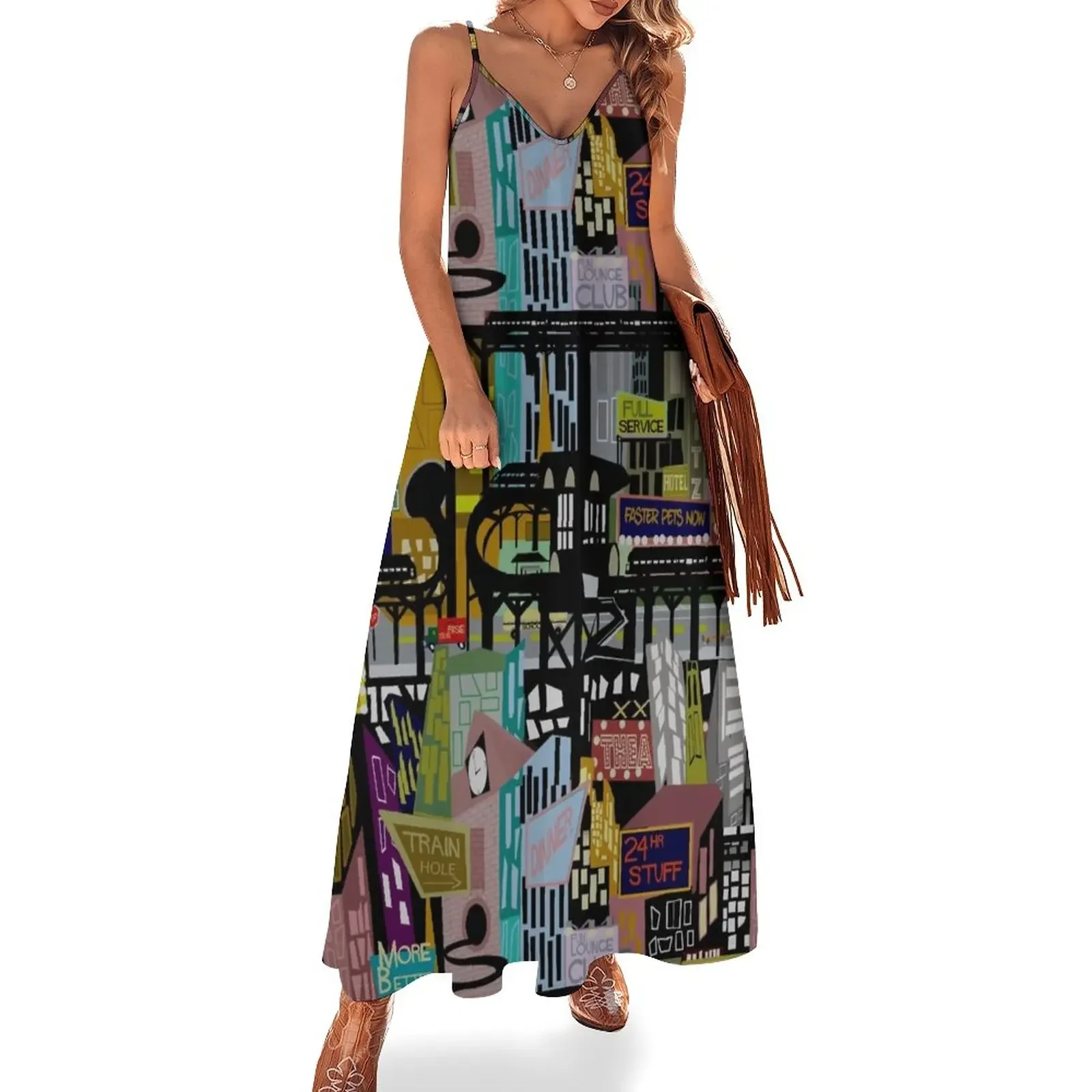 Mid-Century City Sleeveless Dress summer dresses womens 2025 clothes luxury dresses dresses for ...