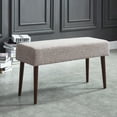 Mid Century Compact Upholstered Bench, Multiple Colors - Walmart.com