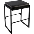 Mid-Century Counter Height Bar Stools 26 In Waxy Leather High-Density ...