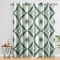 Mid Century Curtains for Living Room - Geometric Window Curtains ...