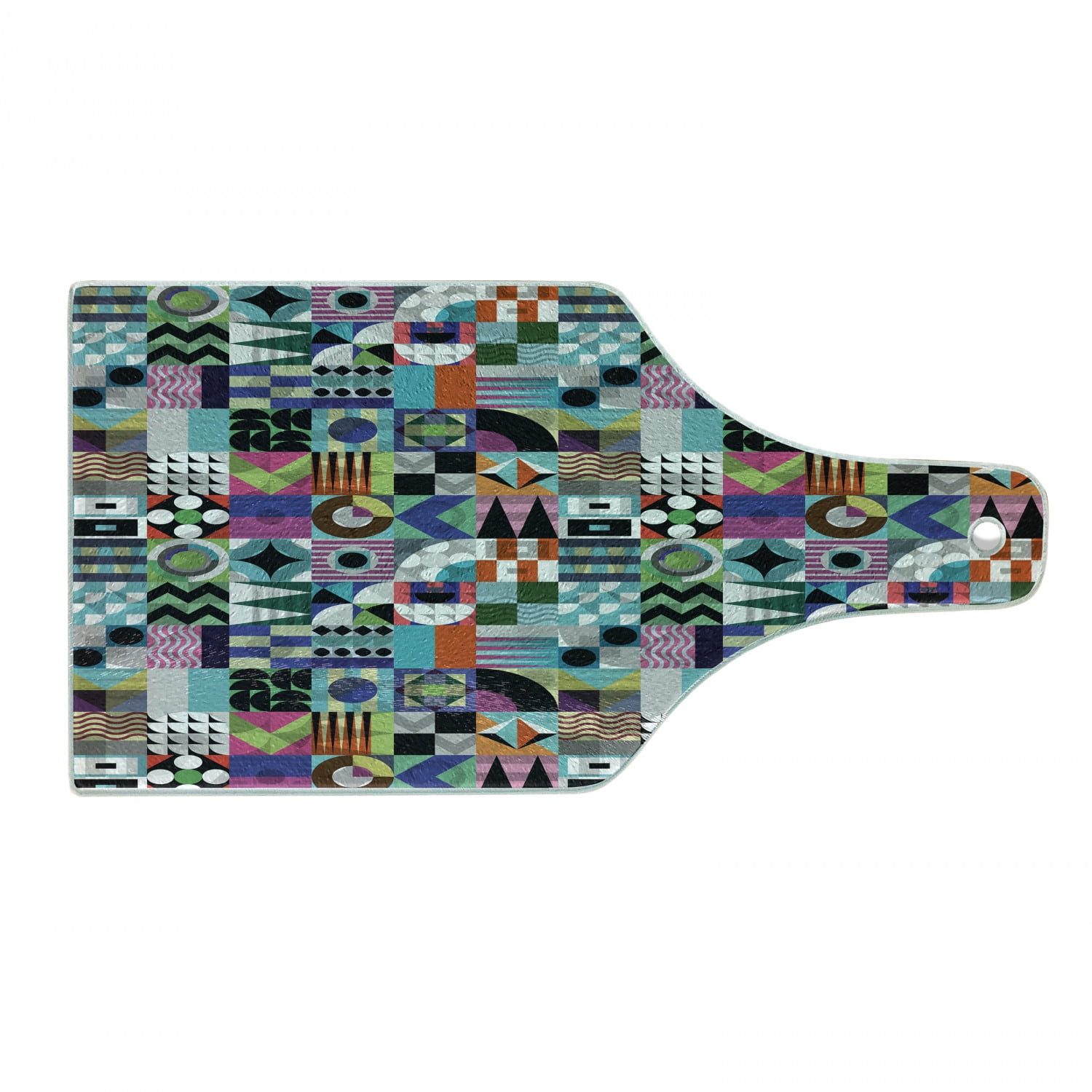 Mid Century Cutting Board, Mix of Various Different Geometric Shapes in ...