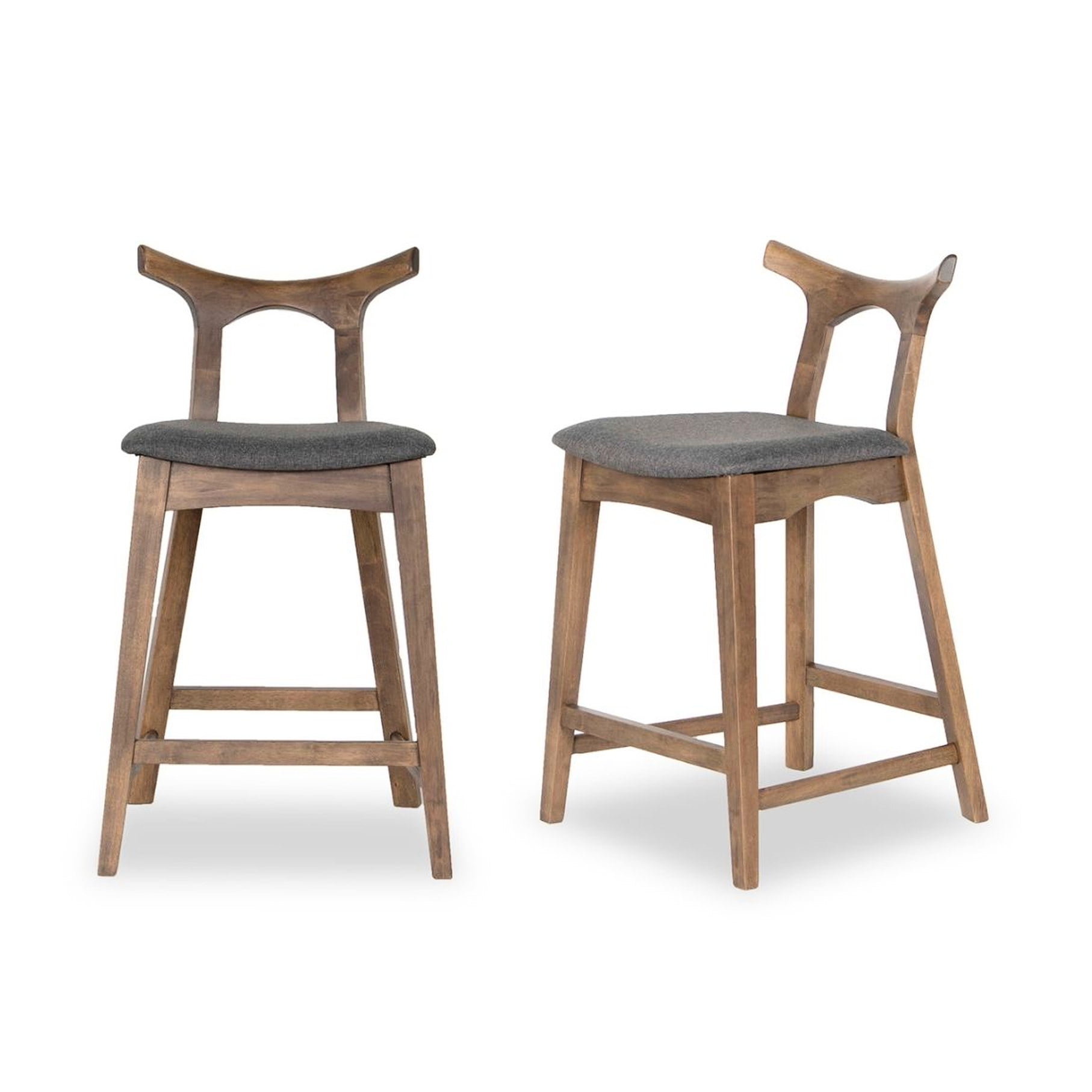 Mid - Century Design Bar Chairs (Set of 2) / For Pub Use / Comfortable ...