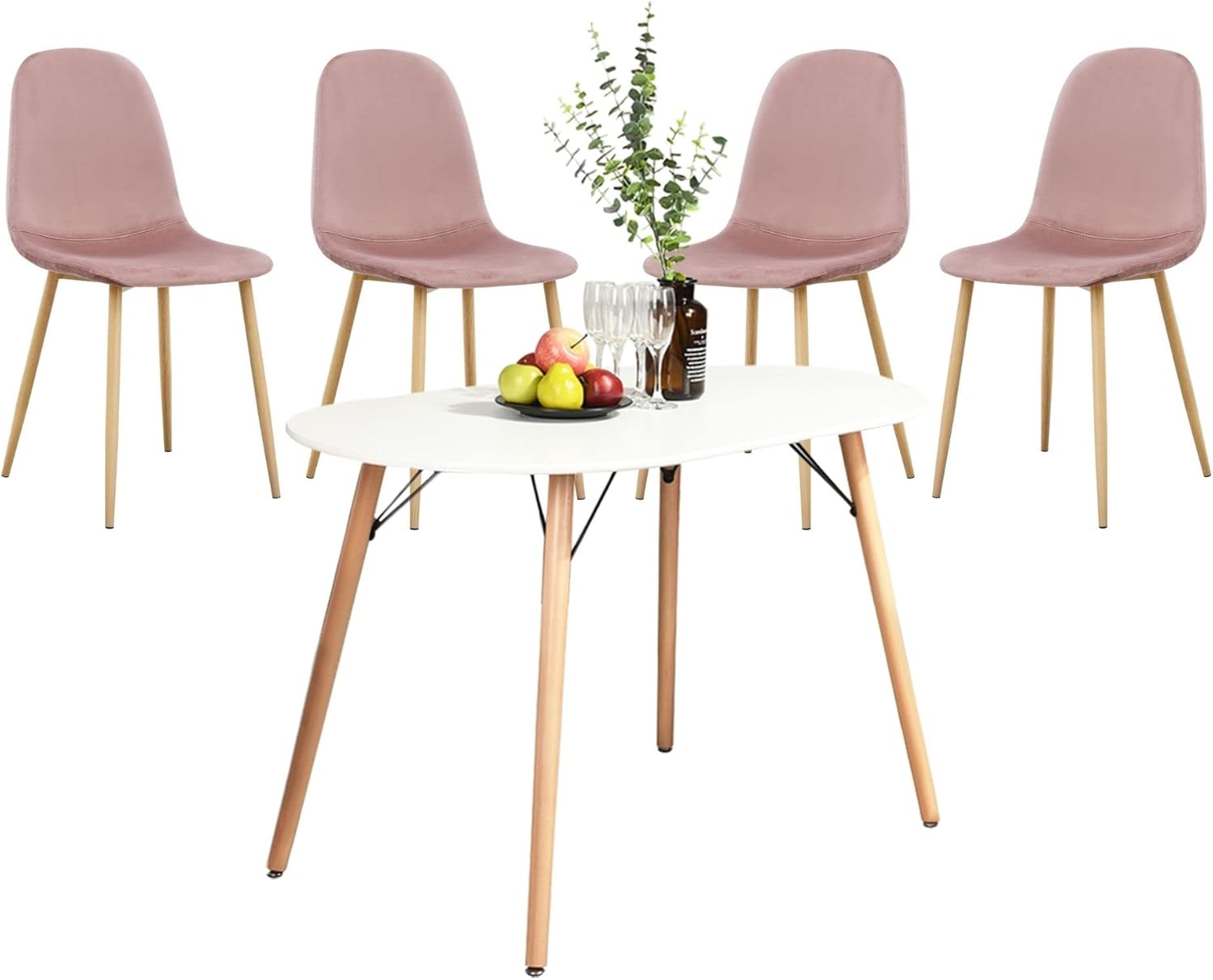 Mid Century Dining Set for Kitchen Dining Room Living Room Apartment ...