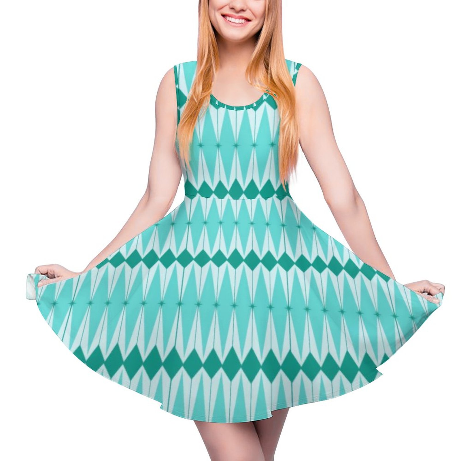 Mid-Century Dress Spot Retro Vintage 60s 70s Beach Dresses Sleeveless ...