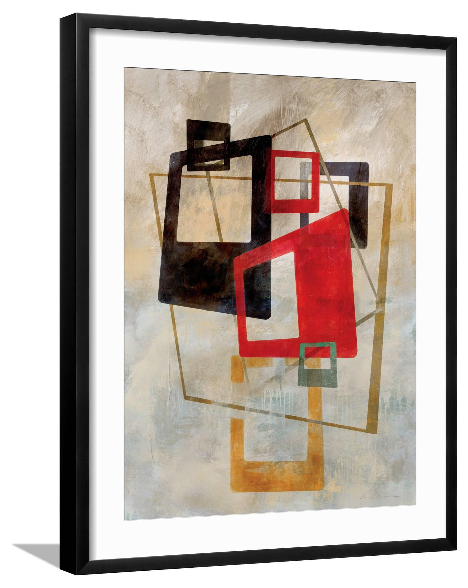 Art.com Mid-Century Elements 1 Art Print by Sara Abbott, Black Frame ...