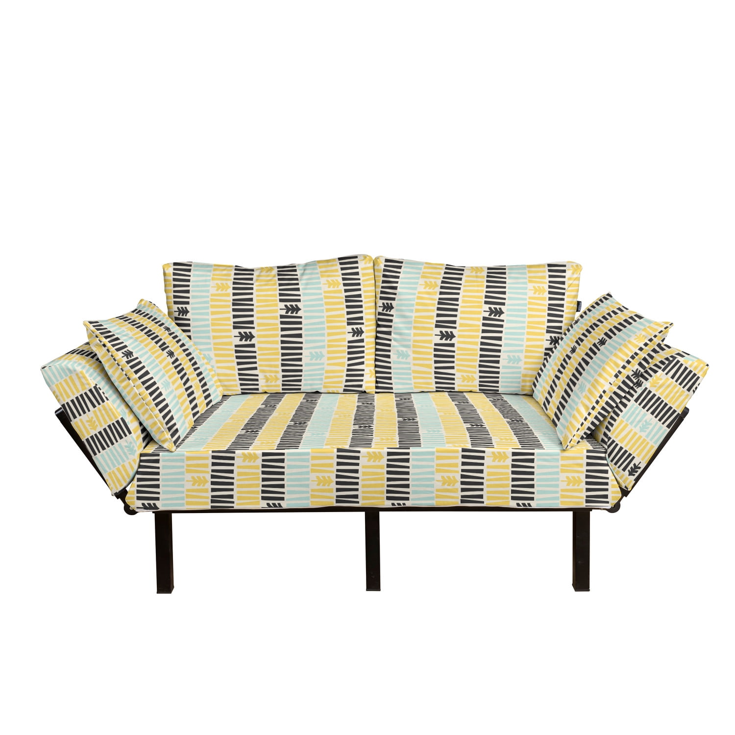 Mid Century Futon Couch, Abstract Christmas Holiday Tree Illustrations ...