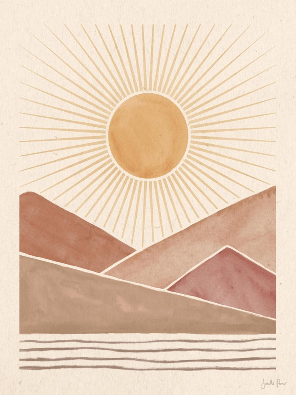 Art.com Mid Century Landscape I Art Print by Janelle Penner, 18" x 24 ...
