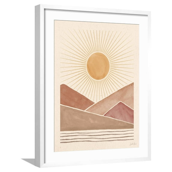Art.com Mid Century Landscape I Art Print by Janelle Penner, White ...