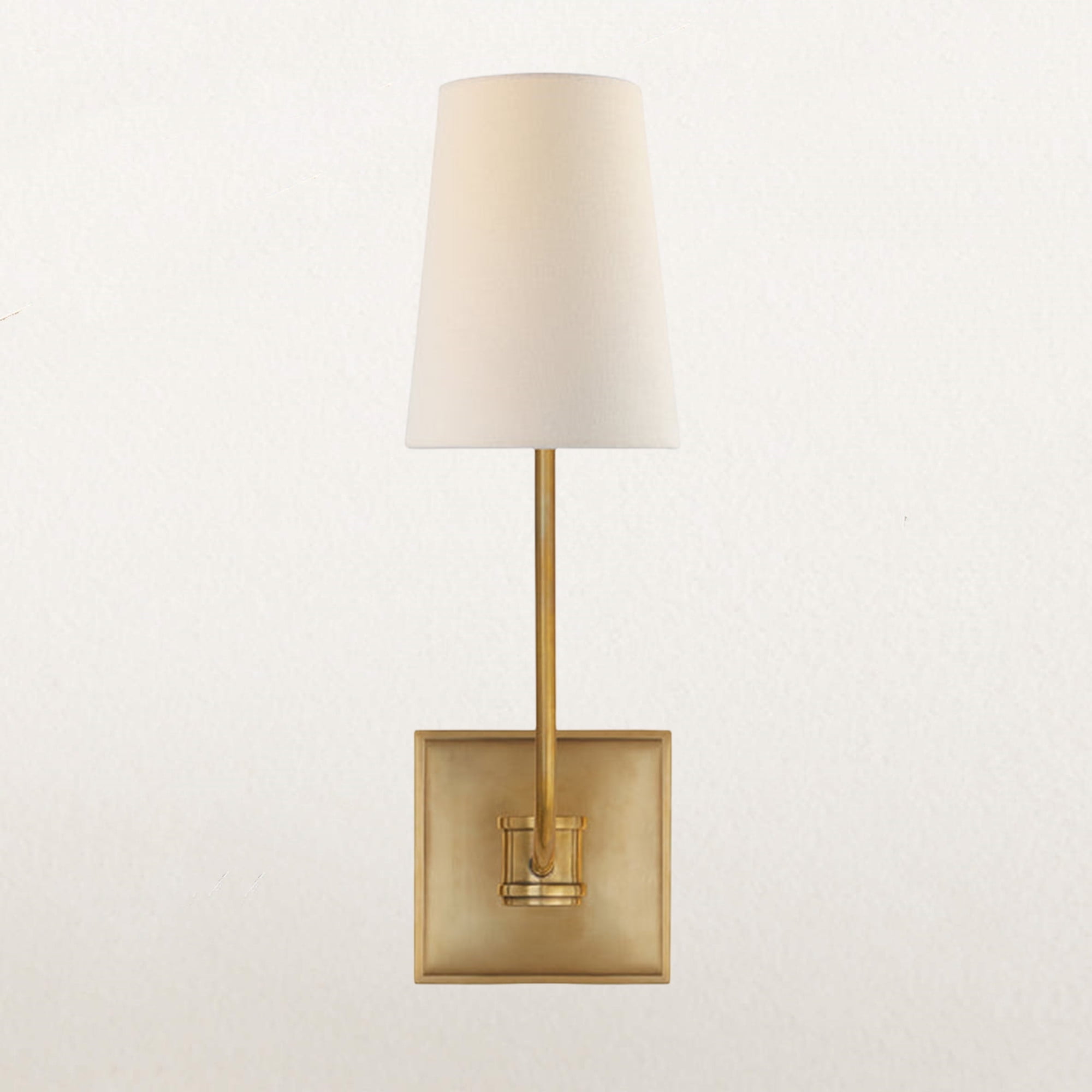 Mid-Century Linen Slender Wall Sconce, Midcentury Modern Wall Light ...