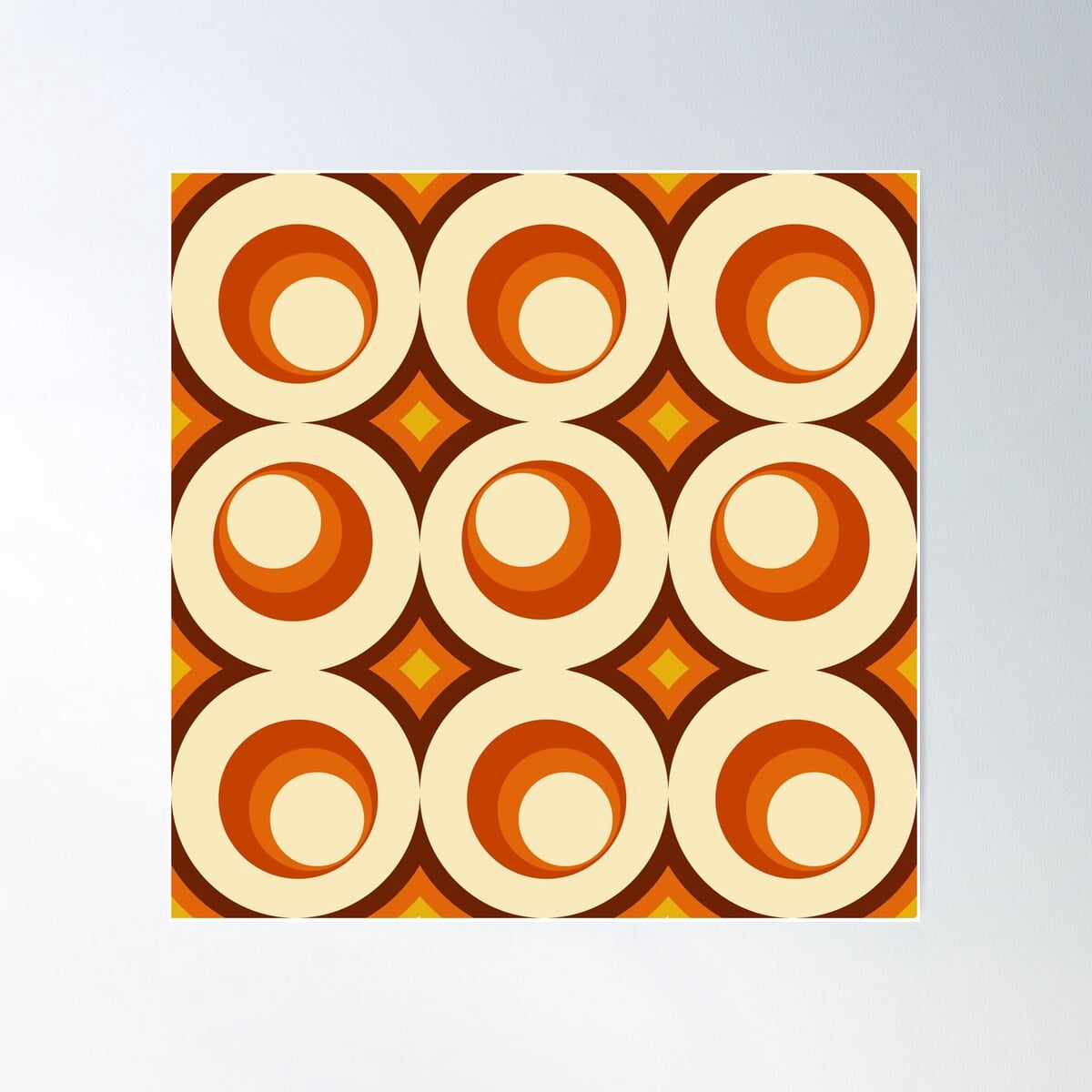 Mid-Century Modern 3 Crescent Poster Wall Art, Modern Wall Decor For ...
